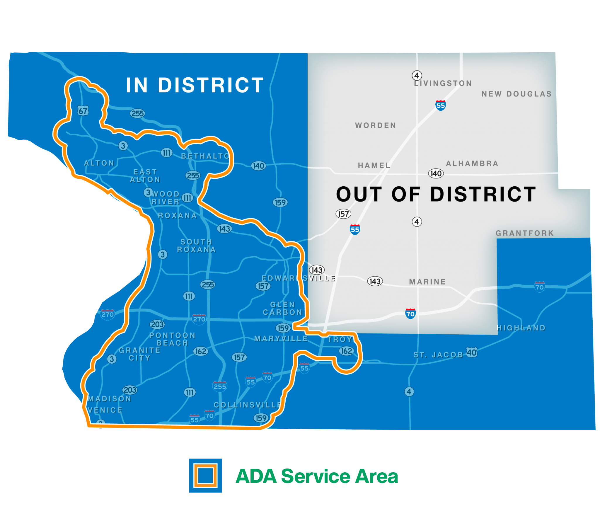 Fares and Service Area – Agency for Community Transit Runabout